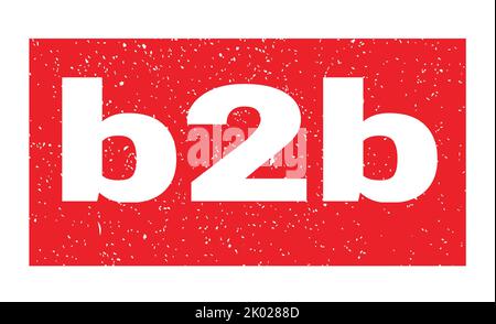 B2B text written on red lines stamp sign Stock Photo - Alamy