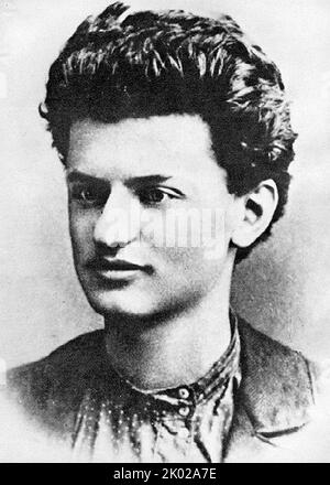 LEON TROTSKY (1879-1940) as Soviet Commissar for War makes a rousing ...