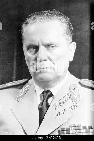 Josip Broz Tito (1892 - 1980) Yugoslav revolutionary and statesman ...