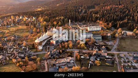 Germany, Thuringia, Masserberg, Rennsteig, village, mountains, valleys ...