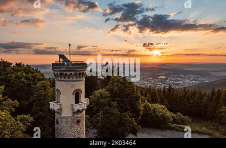 Germany, Thuringia, Ilmenau, Kickelhahn, lookout tower, restaurant ...