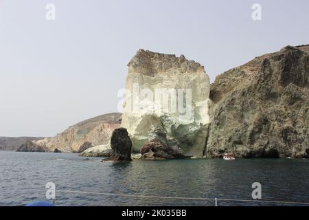 A giant coastal cliff with white stones Stock Photo - Alamy