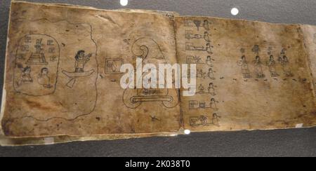 Facsimile of the Boturini Codex in Amate Paper. Tira de la ...