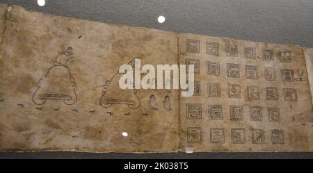 Facsimile of the Boturini Codex in Amate Paper. Tira de la ...