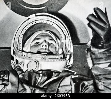 Yuri Gagarin, the first human in space, visited Sweden in 1964 as part ...