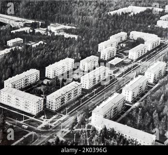 Soviet Russian public housing project 1965 Stock Photo - Alamy