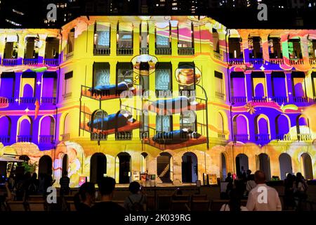 Historic Tai Kwun hosts the artwork InnerGlow; a digital and 3D mapping ...