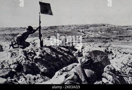 Khalkhin-Gol. 1919. At the command post of the 1st Army Group Stock ...