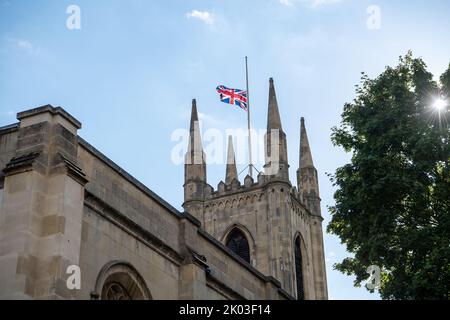 Windsor, Berkshire, UK. 9th September, 2022. A picture of Her Majesty ...