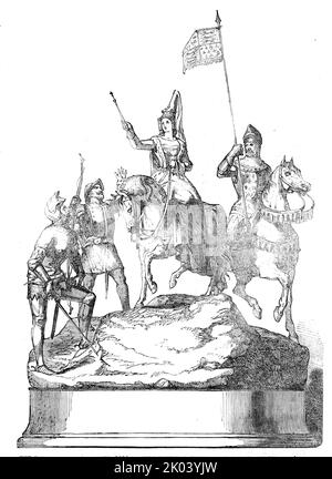 Queen Philippa of Hainault before the Battle of Neville's Cross on 17 ...