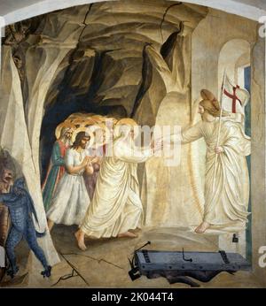 Christ in Limbo, (Descent into Limbo), painting by Giotto di Bondone ...
