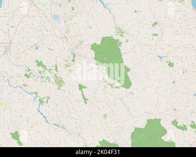 Berat, county of Albania. Open Street Map. Locations and names of major ...