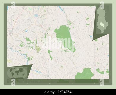 Berat, county of Albania. Open Street Map Stock Photo - Alamy