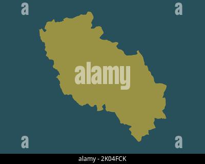 Berat, county of Albania. Solid color shape. Locations and names of ...