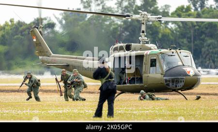 The incredible Vietnam War Reenactment at the Stuart Air Show Stock ...