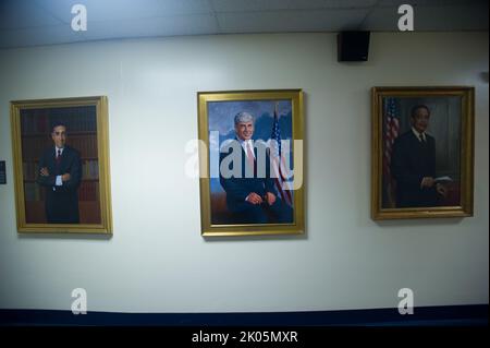 Official painted portraits of HUD Secretaries, on display Stock Photo ...