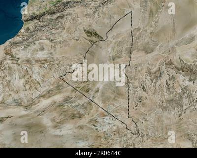 Adrar, province of Algeria. High resolution satellite map. Locations ...