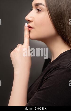 Shhh.. Keep it a secret Stock Photo - Alamy