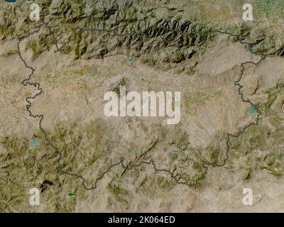 Ain Defla, province of Algeria. Low resolution satellite map. Locations ...