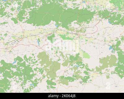 Ain Defla, province of Algeria. Open Street Map. Locations of major ...