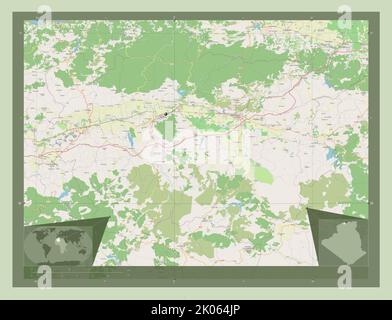 Ain Defla, province of Algeria. Open Street Map Stock Photo - Alamy