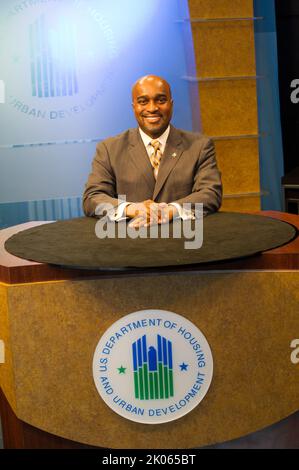 Antonio Riley, Region V (Midwest) Administrator, in HUD broadcast ...