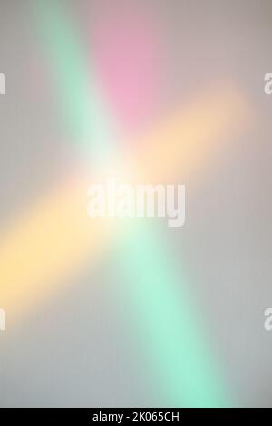 Abstract rainbow neon glowing crossing lines pattern. Dark background of colorful neon glowing ...