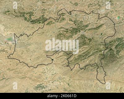 Batna, province of Algeria. High resolution satellite map. Locations ...