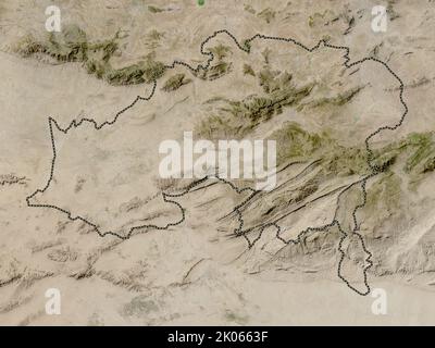 Batna, province of Algeria. Low resolution satellite map. Locations and ...