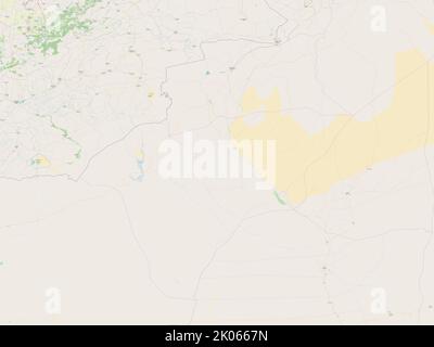 Bechar, province of Algeria. Open Street Map. Locations of major cities ...