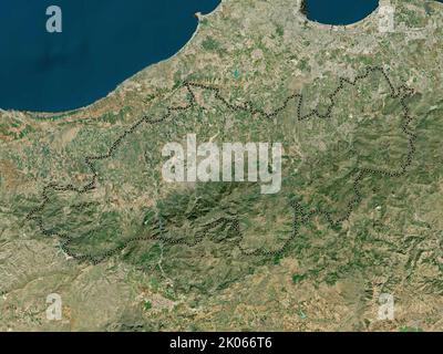 Blida, province of Algeria. High resolution satellite map. Locations ...