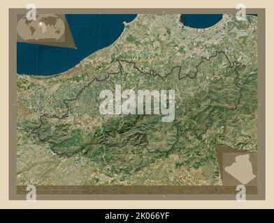 Blida, province of Algeria. High resolution satellite map Stock Photo ...