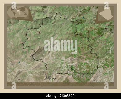 Constantine, province of Algeria. High resolution satellite map Stock ...