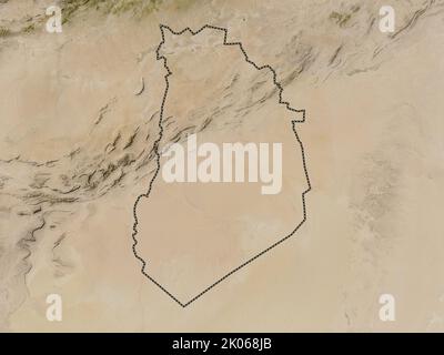 El Bayadh, province of Algeria. Low resolution satellite map. Locations ...