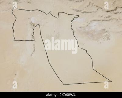 El Oued, province of Algeria. Low resolution satellite map. Locations ...