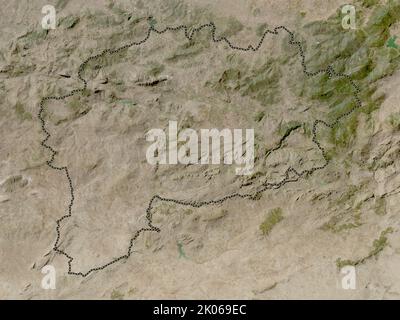 Guelma, province of Algeria. Low resolution satellite map. Locations of ...