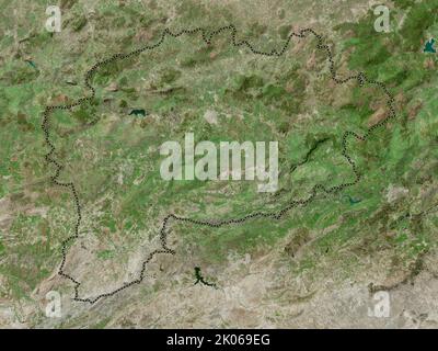 Guelma, province of Algeria. High resolution satellite map. Locations ...