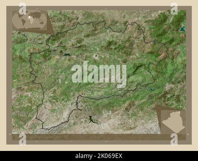 Guelma, province of Algeria. High resolution satellite map Stock Photo ...