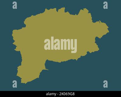 Guelma, province of Algeria. Solid color shape. Locations and names of ...