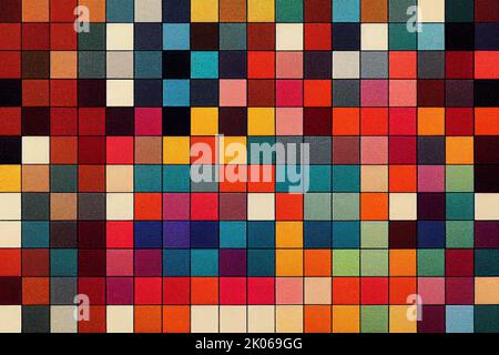 Tiny squares different color pattern background. Colorful wallpaper ...