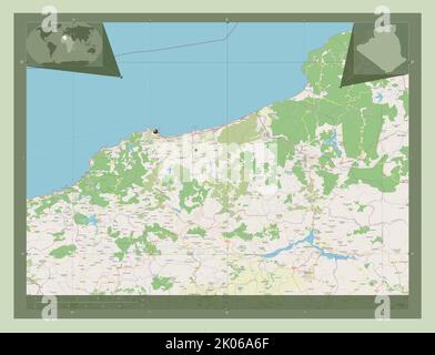 Jijel, province of Algeria. Open Street Map Stock Photo - Alamy