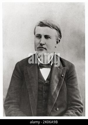 Portrait of Thomas Edison taken in Paris c 1889 colorized by Bill ...
