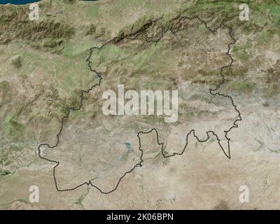 Medea, province of Algeria. High resolution satellite map. Locations ...