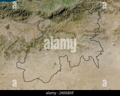 Medea, province of Algeria. Low resolution satellite map. Locations and ...