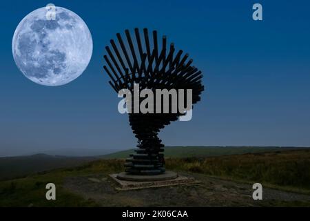 The Ringing Singing Tree nearly Burnley in Lancashire, UK Stock Photo ...