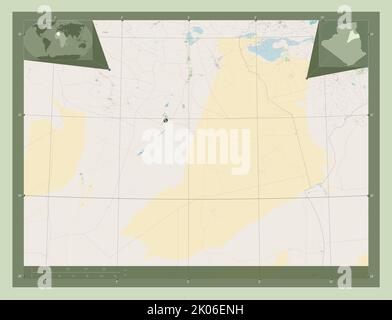 Ouargla, province of Algeria. Open Street Map Stock Photo - Alamy