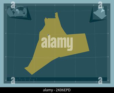 Ouargla, province of Algeria. Solid color shape Stock Photo - Alamy