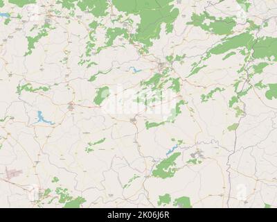 Souk Ahras, province of Algeria. Open Street Map. Locations and names ...