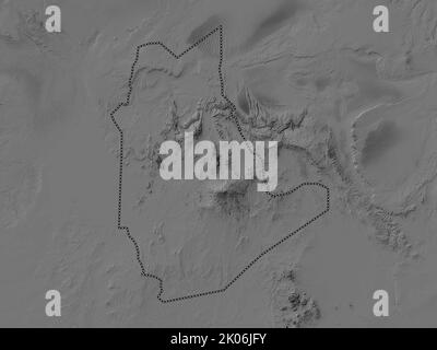 Tamanghasset, province of Algeria. Elevation map colored in wiki style ...
