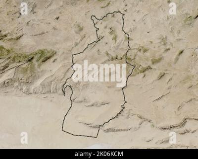 Tebessa, province of Algeria. Low resolution satellite map. Corner ...